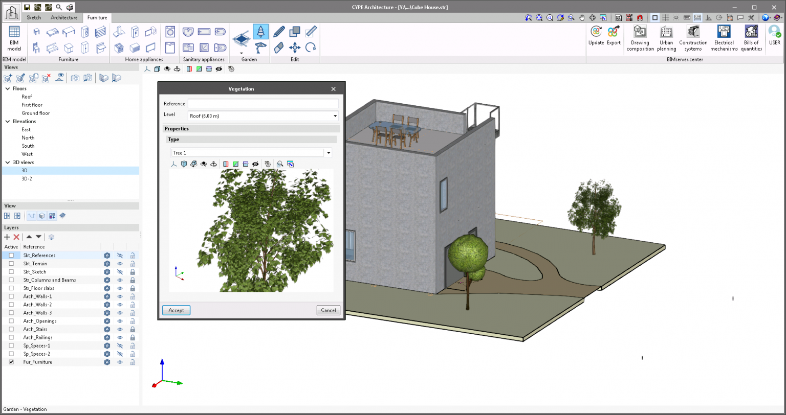 Improvements in the representation of vegetation - CYPE