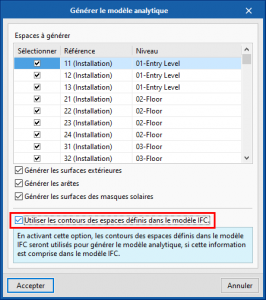 Définition géométrique du modèle analytique - CYPE