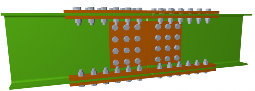 Joints II: Warehouses with steel I sections. Bolted connections - CYPE