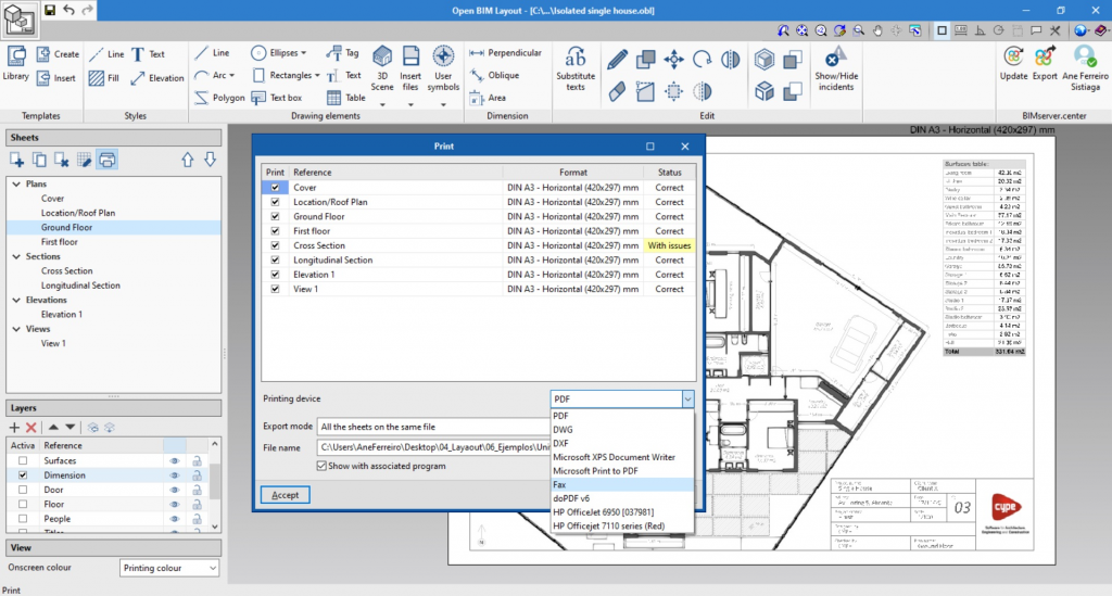 Open BIM Layout