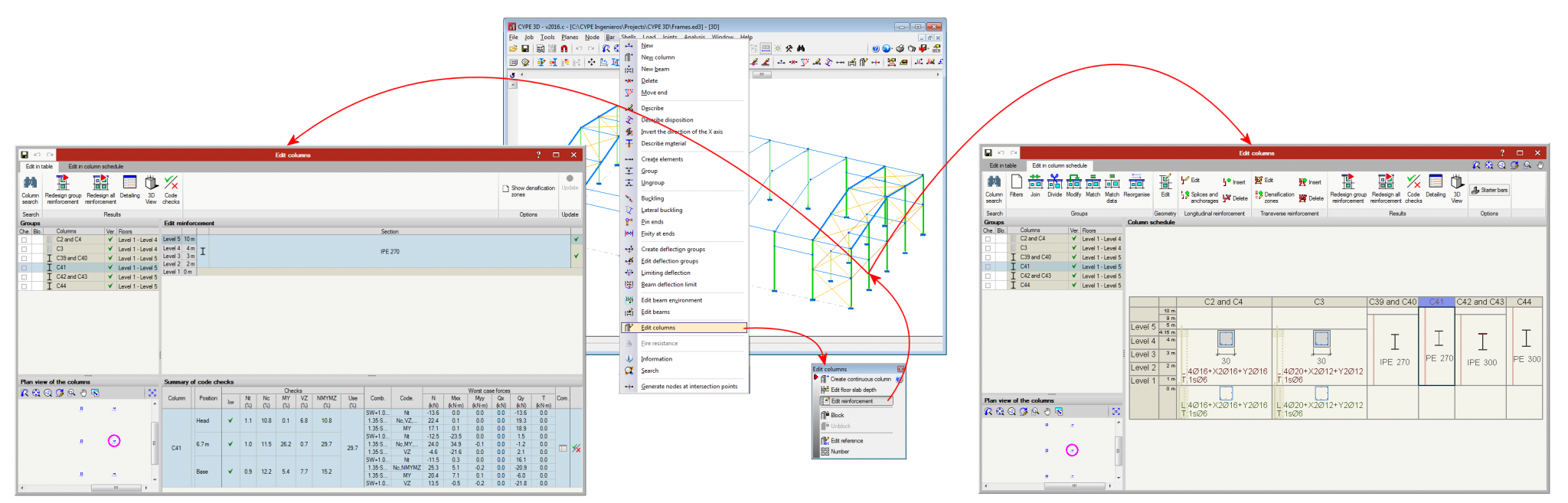 Advanced column editor