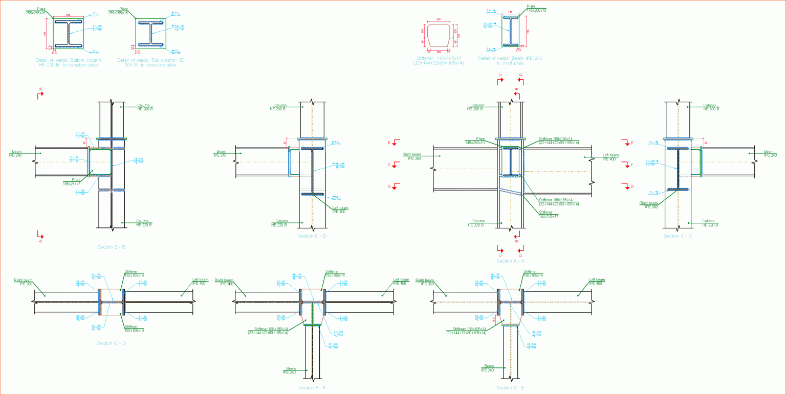 Joints III: Building frames with steel I sections. Welded joints - CYPE