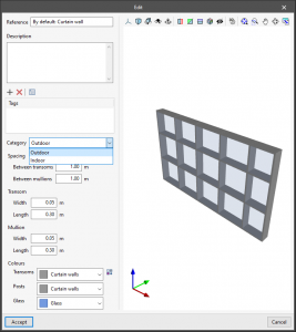 Improved curtain wall properties - CYPE