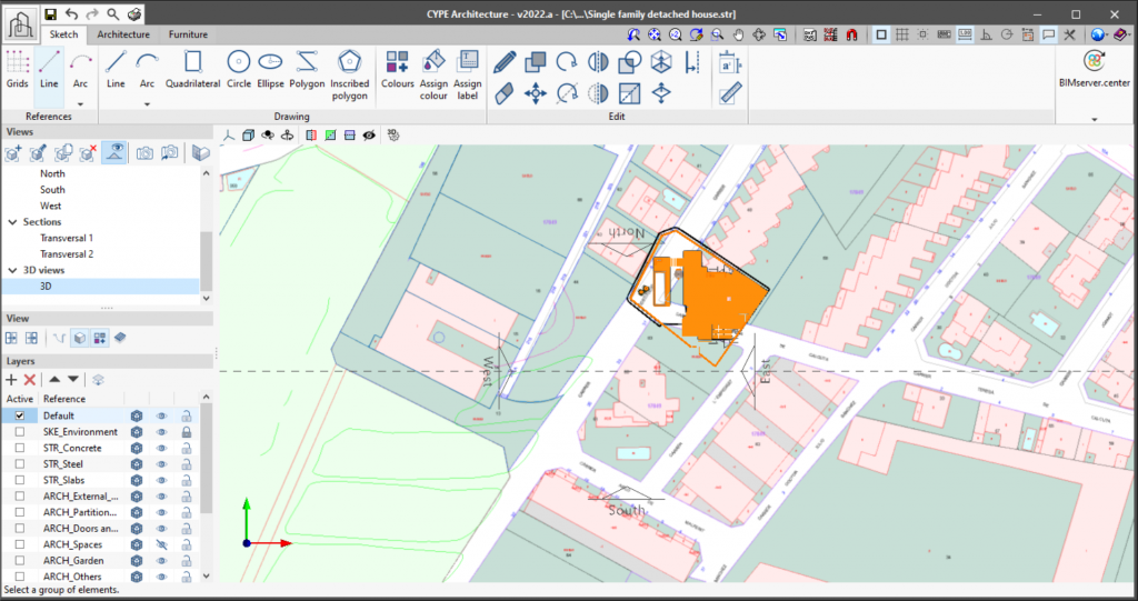 Managing project reference systems - CYPE