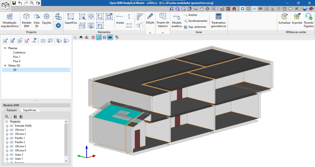 Definição geométrica do modelo analítico - CYPE