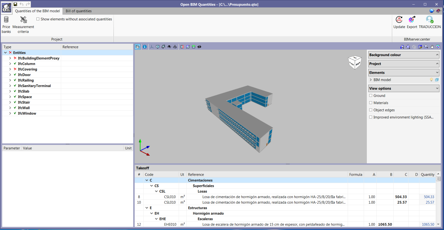 Open BIM Quantities (new program) - CYPE