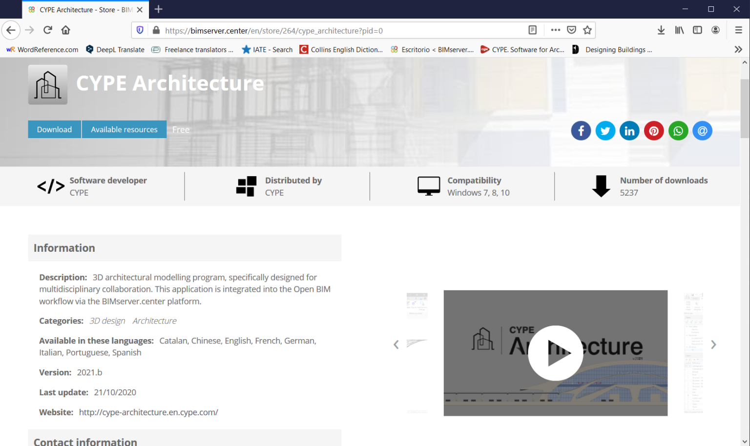 Installation of CYPE programs - CYPE