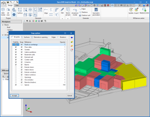 View the spaces of the physical model - CYPE