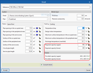 Thermo-active slab design - CYPE