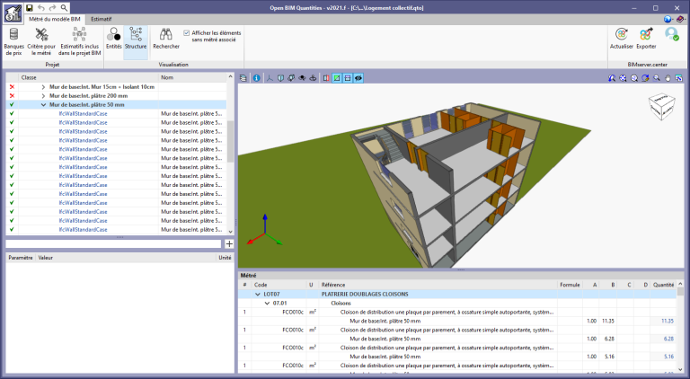 Options de visualisation du modèle BIM - CYPE