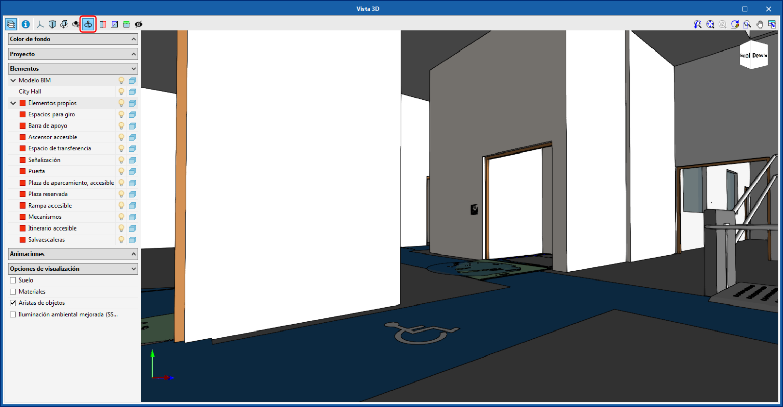 Rotate about the camera in 3D views - CYPE