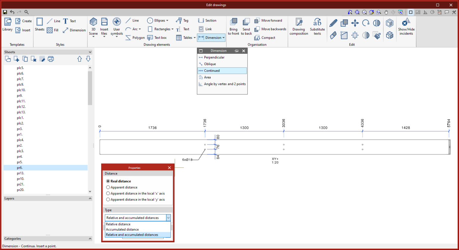 Continuous dimensioning - CYPE
