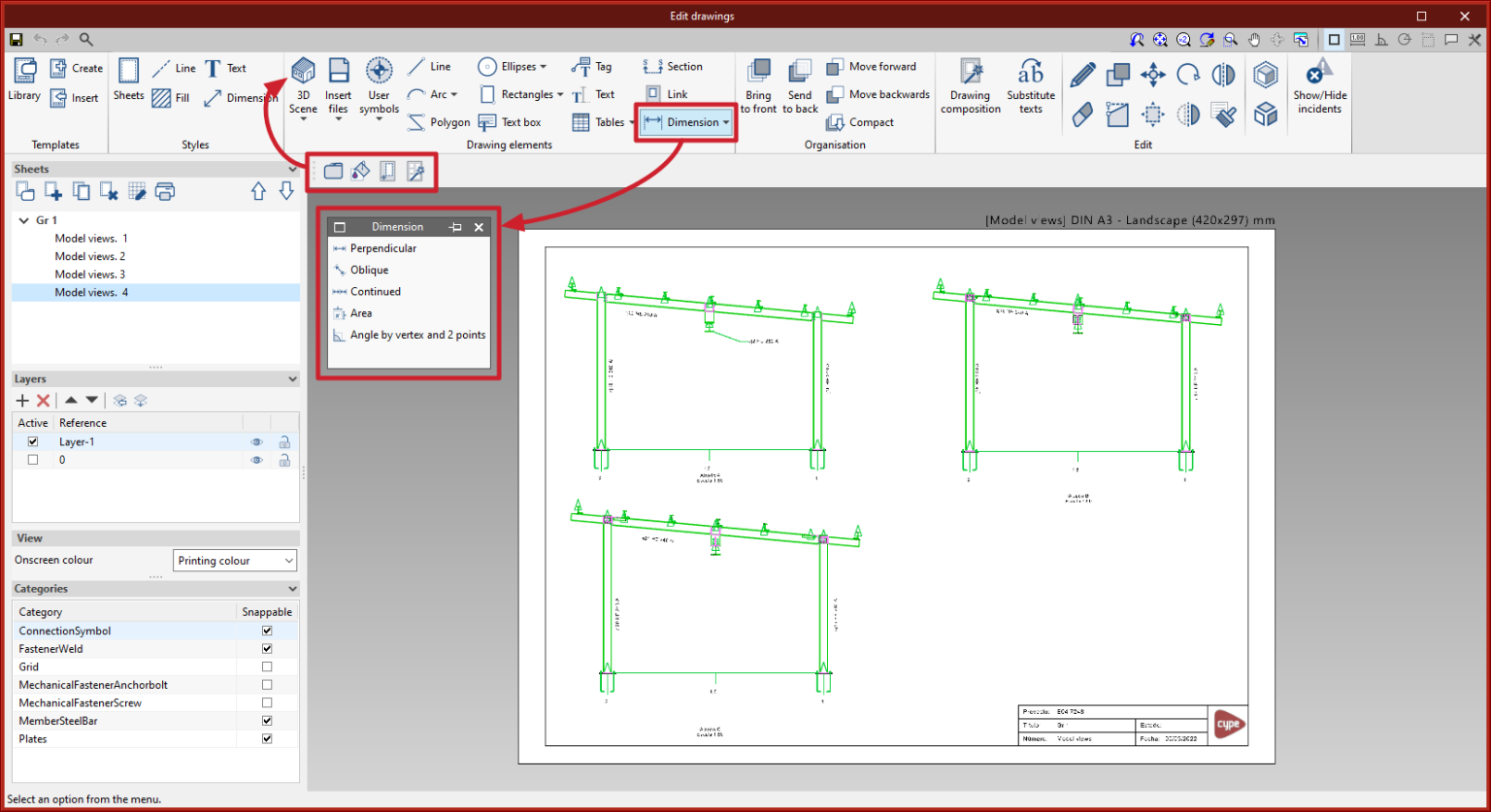 Pinned menu bars - CYPE