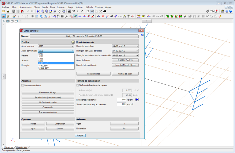 Steel library for user-defined sections - CYPE