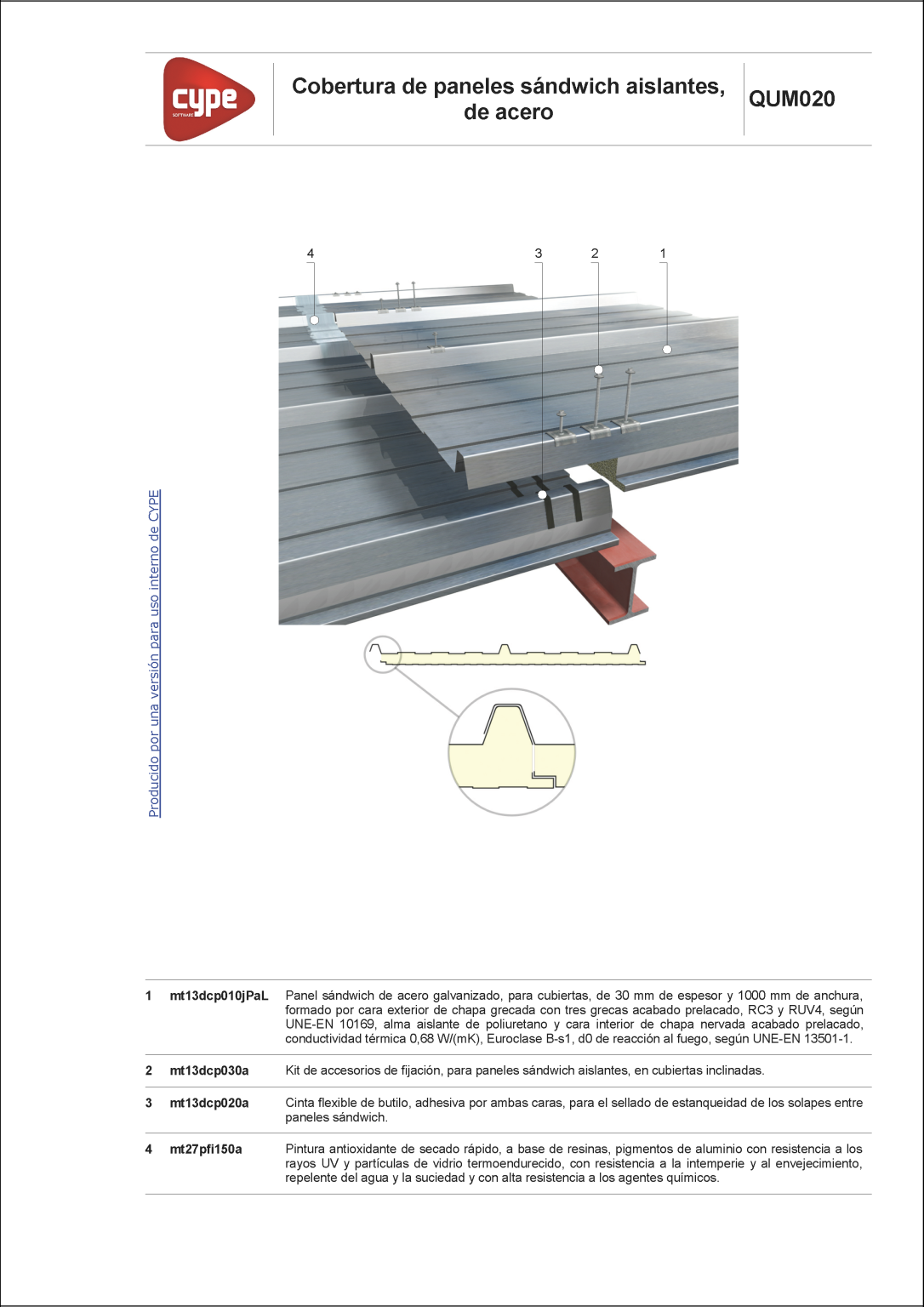 Detalles constructivos. Cubiertas y fachadas de chapas de acero y ...