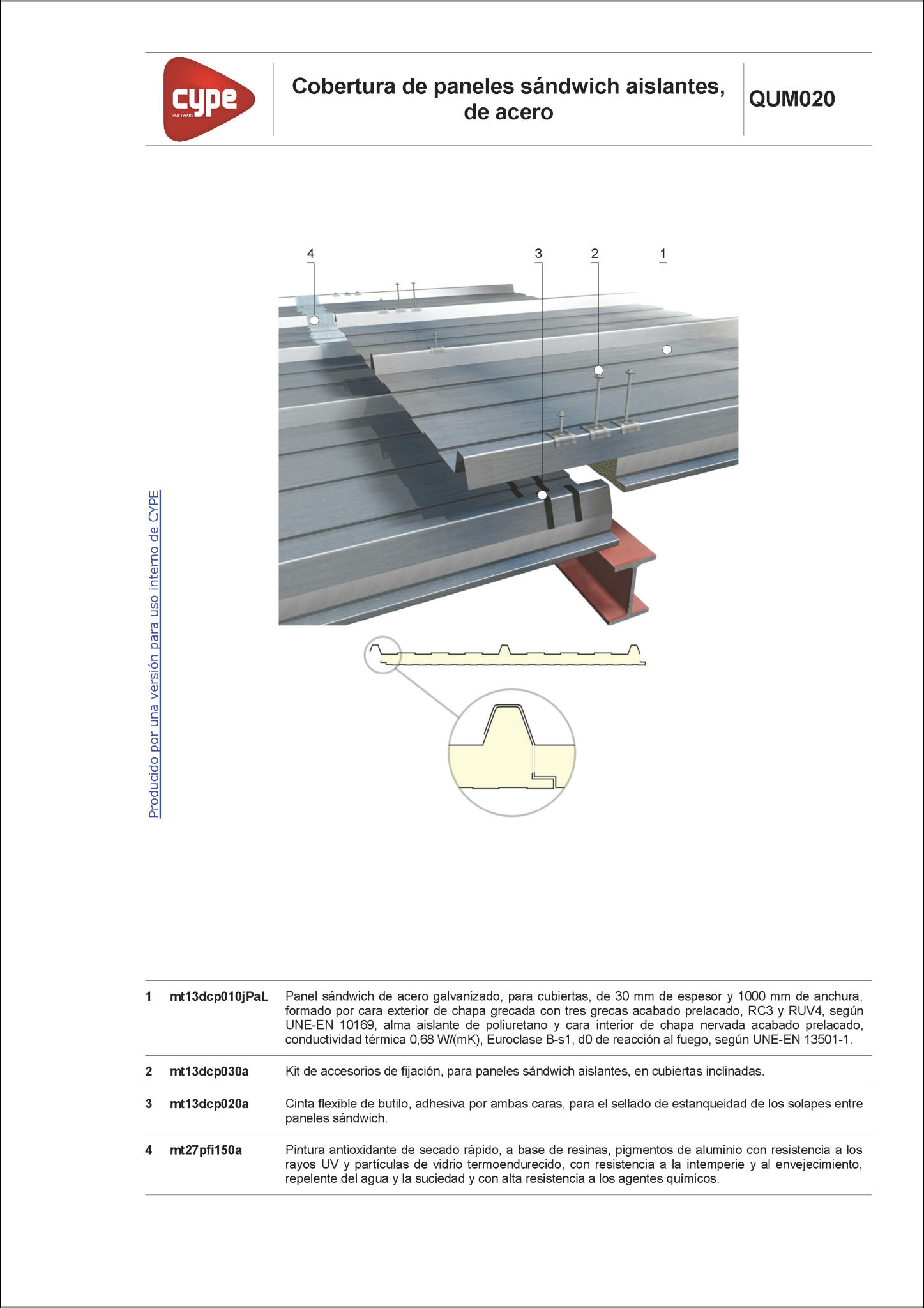 Detalles constructivos. Cubiertas y fachadas de chapas de acero y ...
