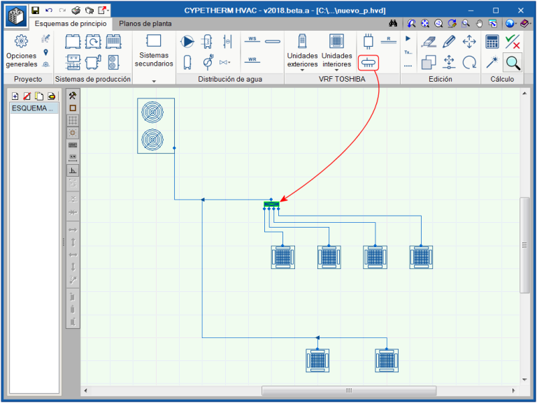 Toshiba variable refrigerant flow (VRF) systems - CYPE