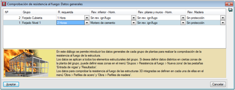 Norma ACI 216-1-07 para elementos de hormigón - CYPE