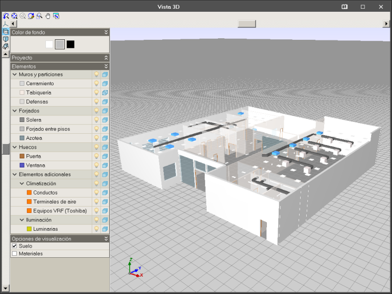 Nuevos colores y texturas de la vista 3D - CYPE