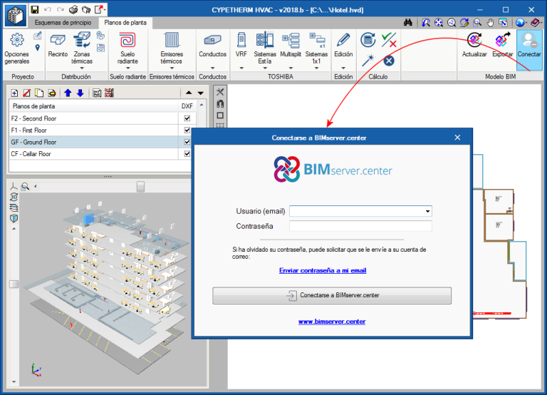 Conexión a BIMserver.center - CYPE
