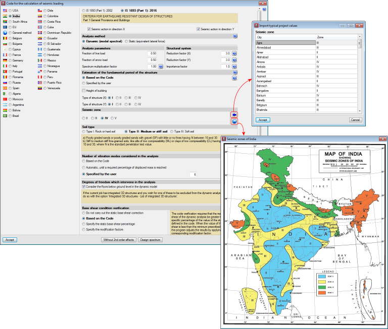 Code implementation. IS 1893 (Part 1): 2016 (India) - CYPE