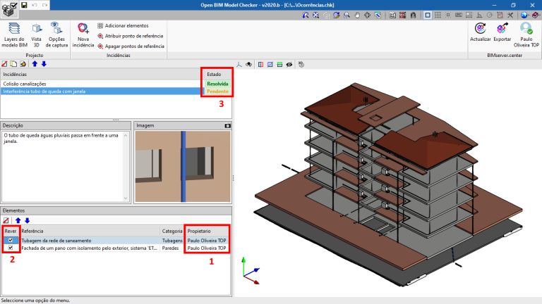 Reconhecimento automático dos proprietários de elementos com ...