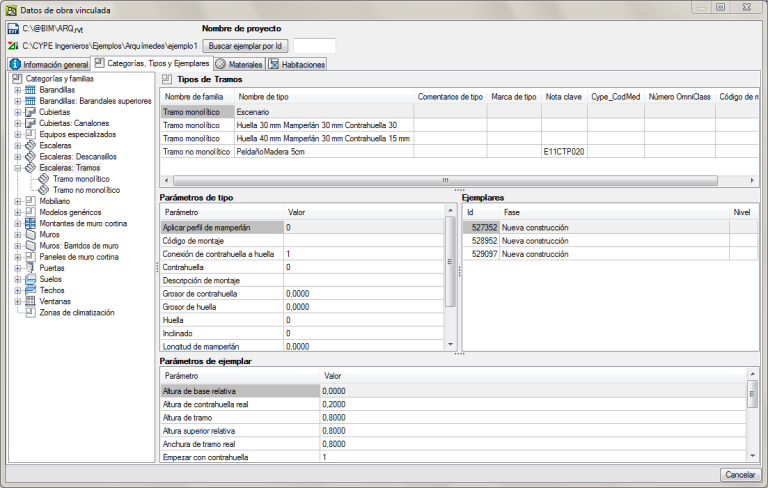 Revit model sub-category import - CYPE