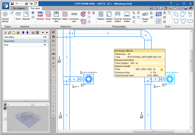 Design of duct networks - CYPE