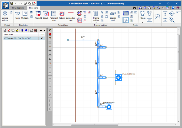 Automatic generation of duct connections - CYPE
