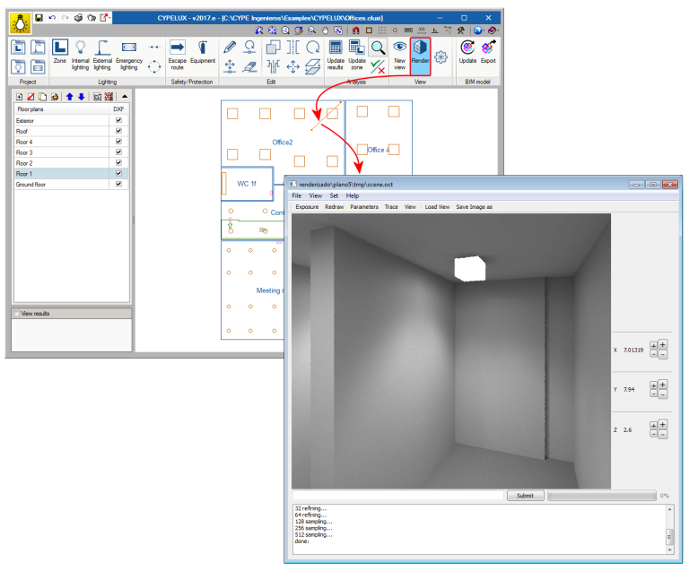 Scene rendering - CYPE
