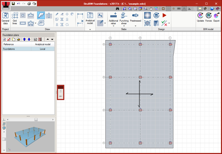 Analysis and design of mat foundations and slabs bearing on piles - CYPE