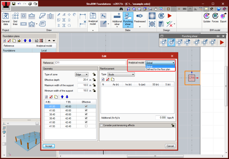 Analysis and design of mat foundations and slabs bearing on piles - CYPE