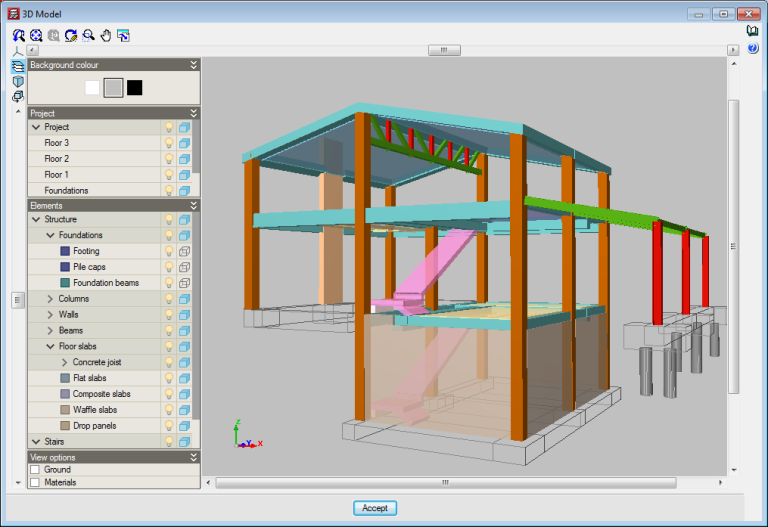 3D view of the structure - CYPE