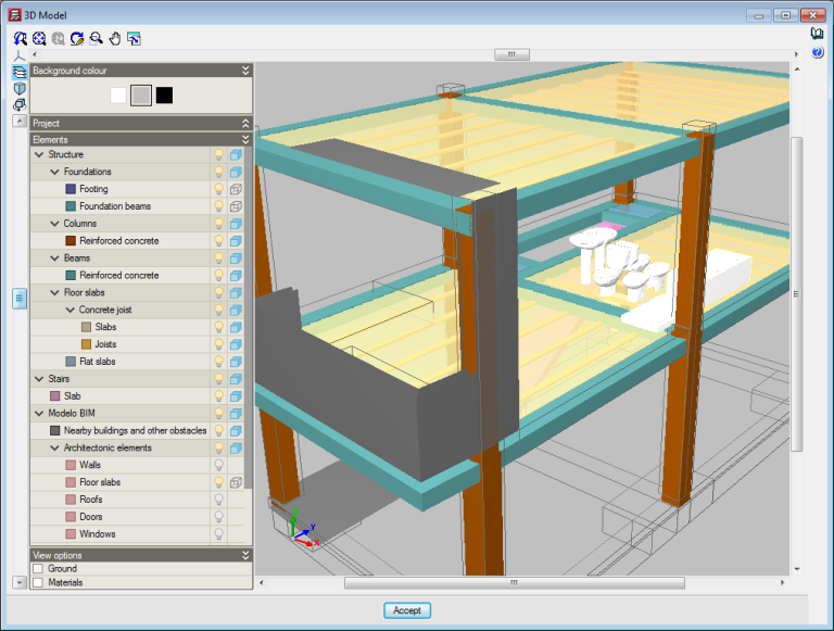3D view of the structure - CYPE