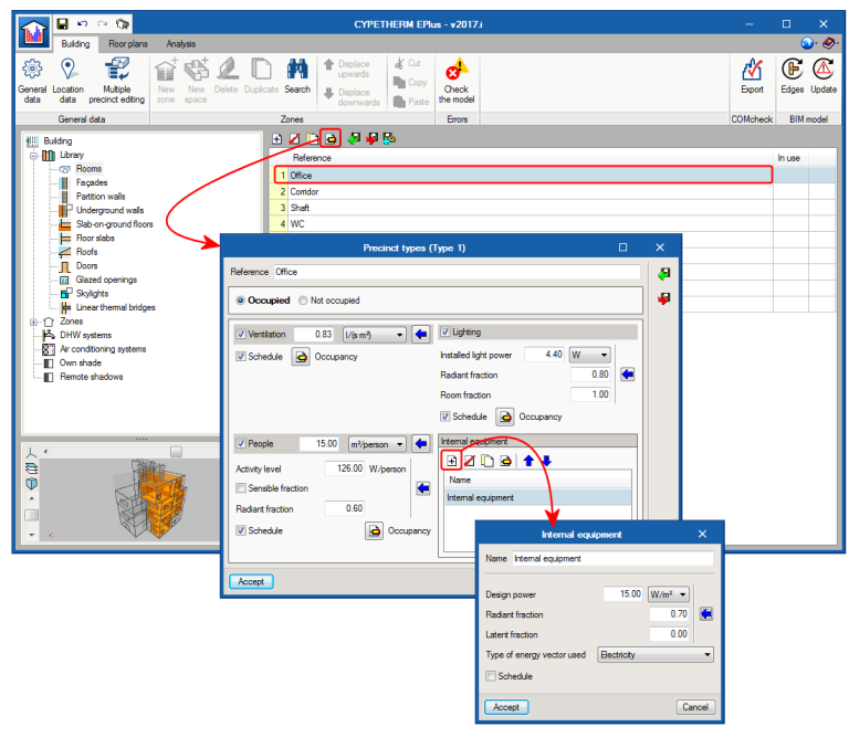 Internal equipment - CYPE