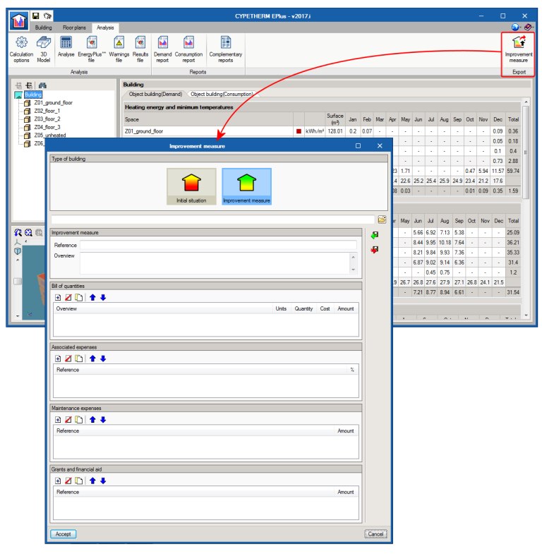 Export to CYPETHERM Improvements - CYPE