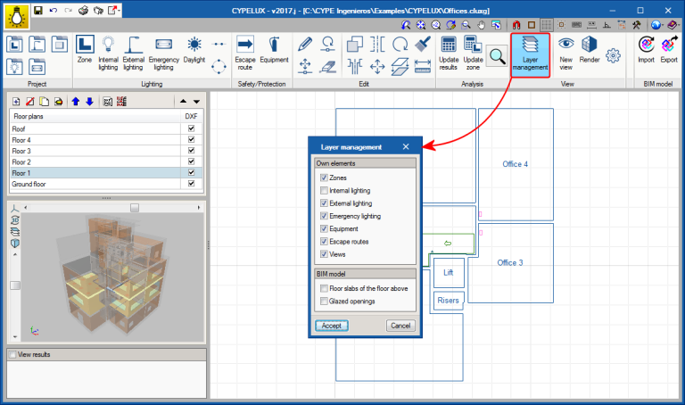 Layer management - CYPE