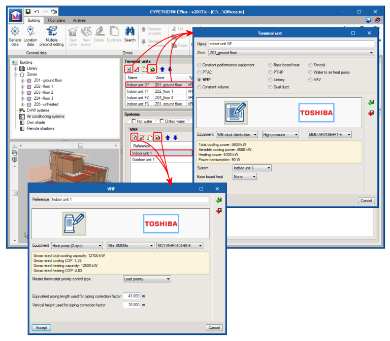 Toshiba variable refrigerant flow systems - CYPE