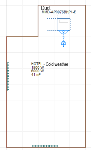 Connection of indoor VRF units with duct distribution - CYPE