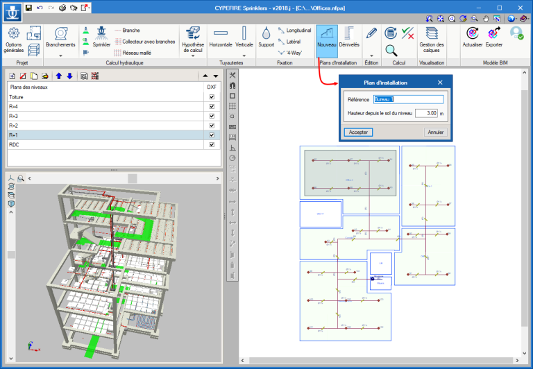 Plans de référence de l’installation - CYPE