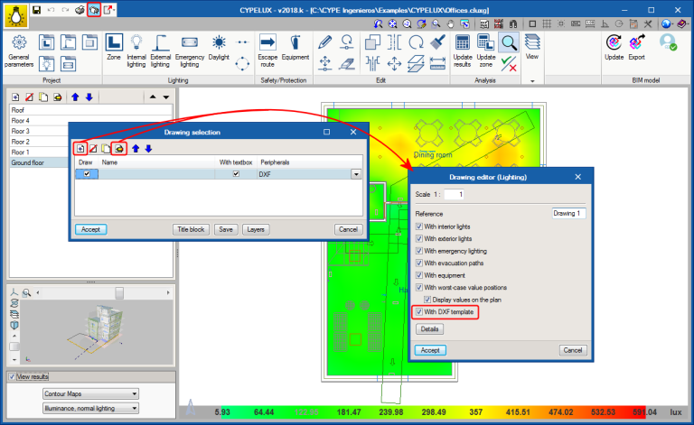 DXF templates in drawings - CYPE