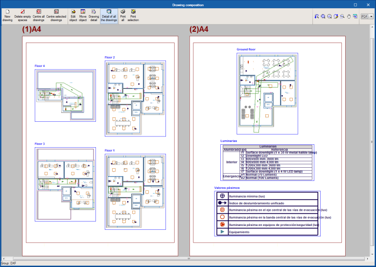 Dxf Templates In Drawings Cype