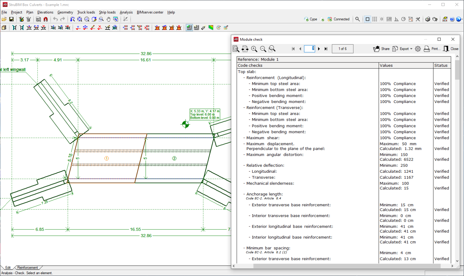 StruBIM Box Culverts - Design and checking - CYPE