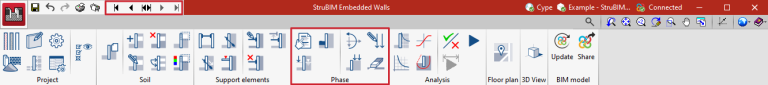 StruBIM Embedded Walls - Project phases - CYPE