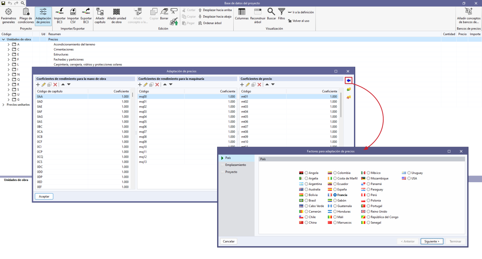 Open BIM Quantities - Project database - CYPE