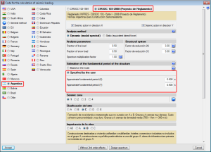 Seismic code implementation - CYPE
