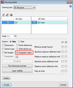 Improvements in the representation of shell integration strips - CYPE
