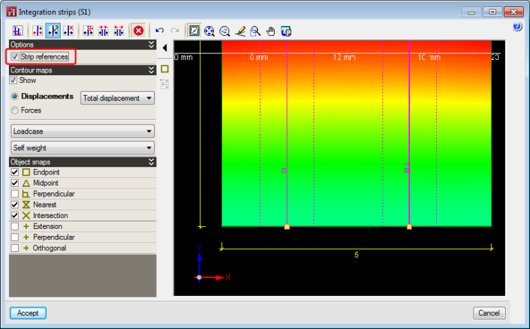 Improvements in the representation of shell integration strips - CYPE
