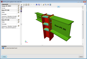Connections at an angle on plan - CYPE