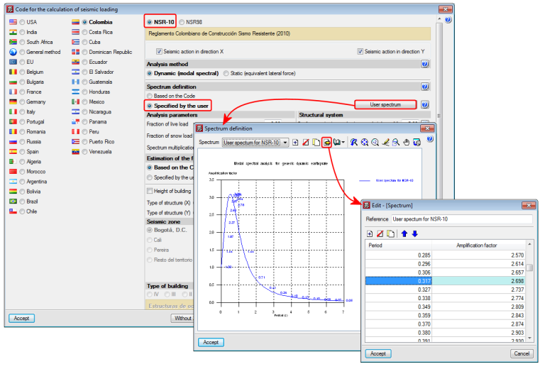 Improved code application. NSR - 10 (Colombia) - CYPE